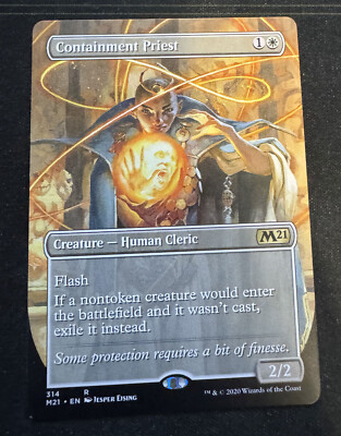 Containment Priest Alternate Art M21 Core Set Magic the Gathering MTG ...