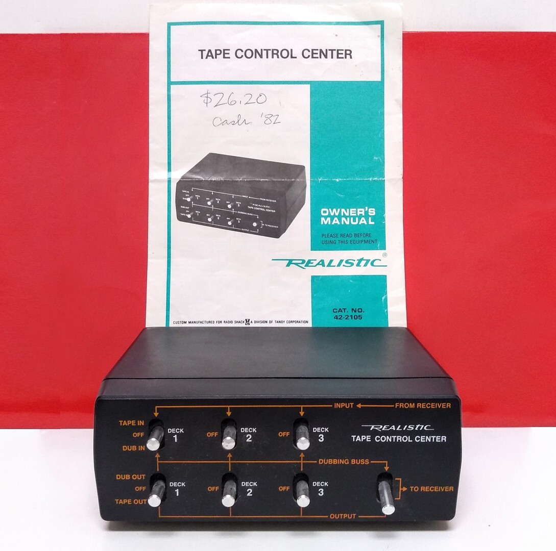 Vintage Radio Shack Realistic 3-Deck Stereo TAPE CONTROL CENTER Model ...