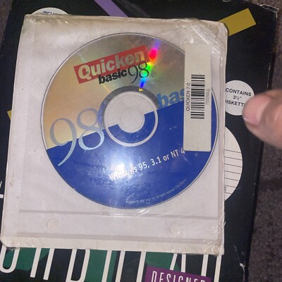 Quicken Basic 98 windows 95, 3.1 or NT 4 cd software disc 1997 | eBay