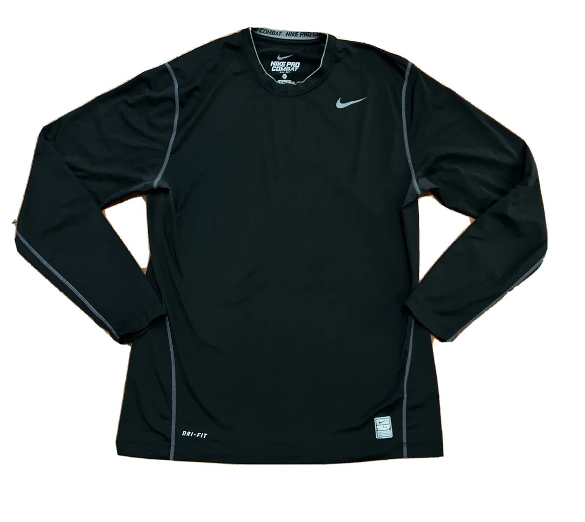 Nike Pro Combat Long Sleeve Baseball Shirt Men's Brooklyn Nets Nike