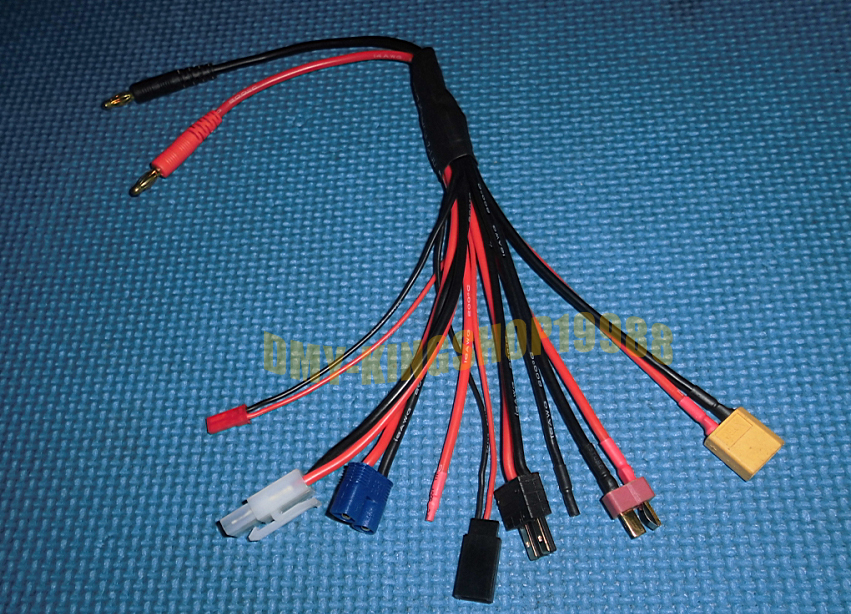Model Cable Banana Plug TO RC Futaba XT60 EC3 JST Male Dean T Tamiya ...