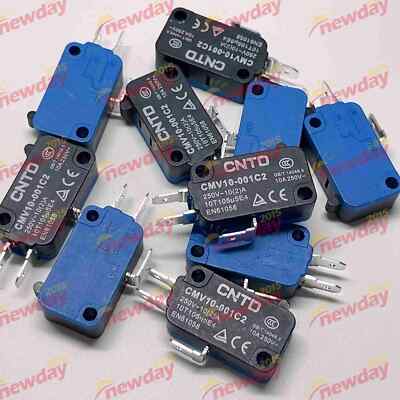 10pcs CMV10-001C2 Micro Limit Switch Replace CMV100D Button Type 1NC ...