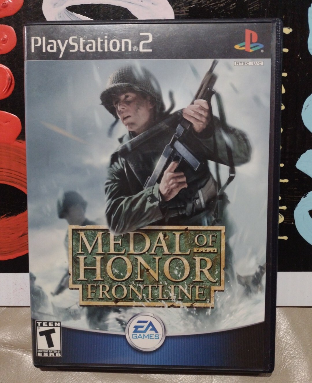 Medal of Honor Frontline Sony PlayStation PS2 2002 Complete FPS WW2 war ...