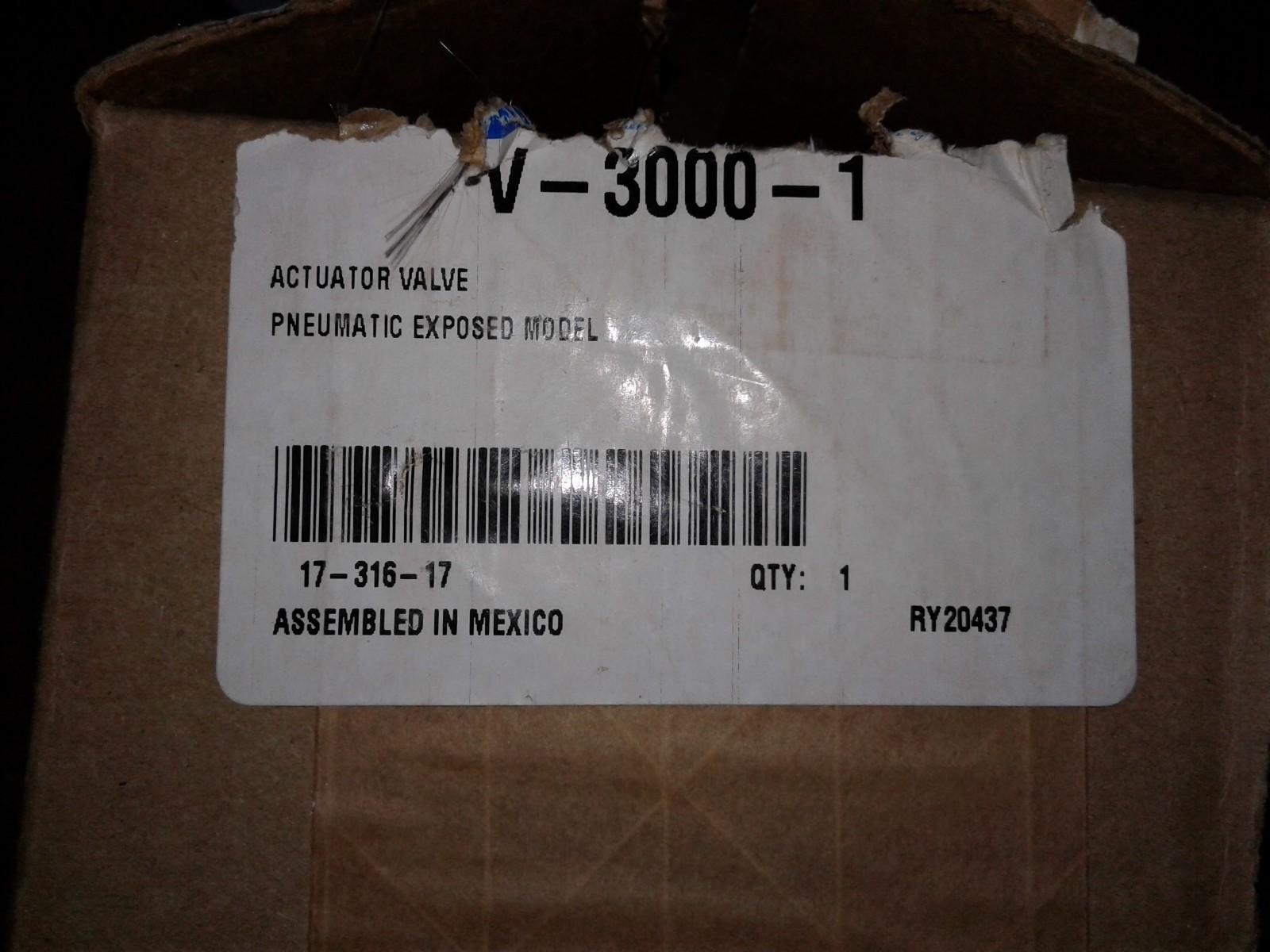 Johnson Controls V-3000-1 Pneumatic Valve Diaphragm Exposed Actuator ...