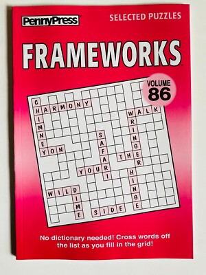 Volume 86 Penny Press Frameworks FILL IN INS Puzzles Book Dell Puzzles Variety | eBay