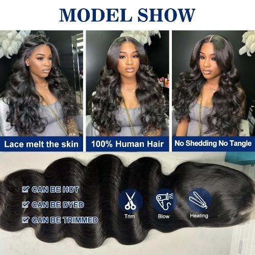 30 Inch 13x4 Body Wave Transparent Lace Front Wig 13x6 HumanHair Wigs ...