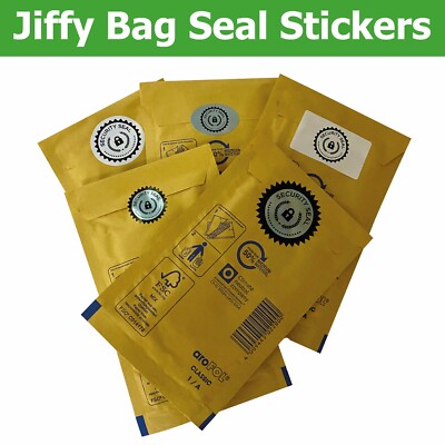 Jiffy Bag / Envelope / Letter Security Seals Choose Your Sticker Size ...