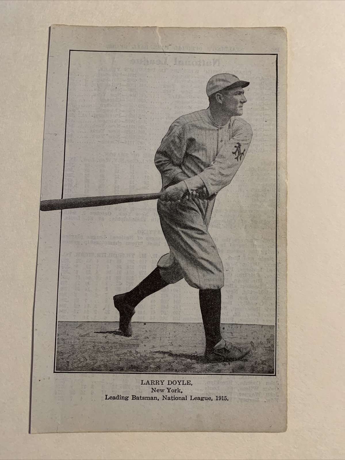 Larry Doyle New York Giants 1915 Baseball 4X6 Picture | eBay