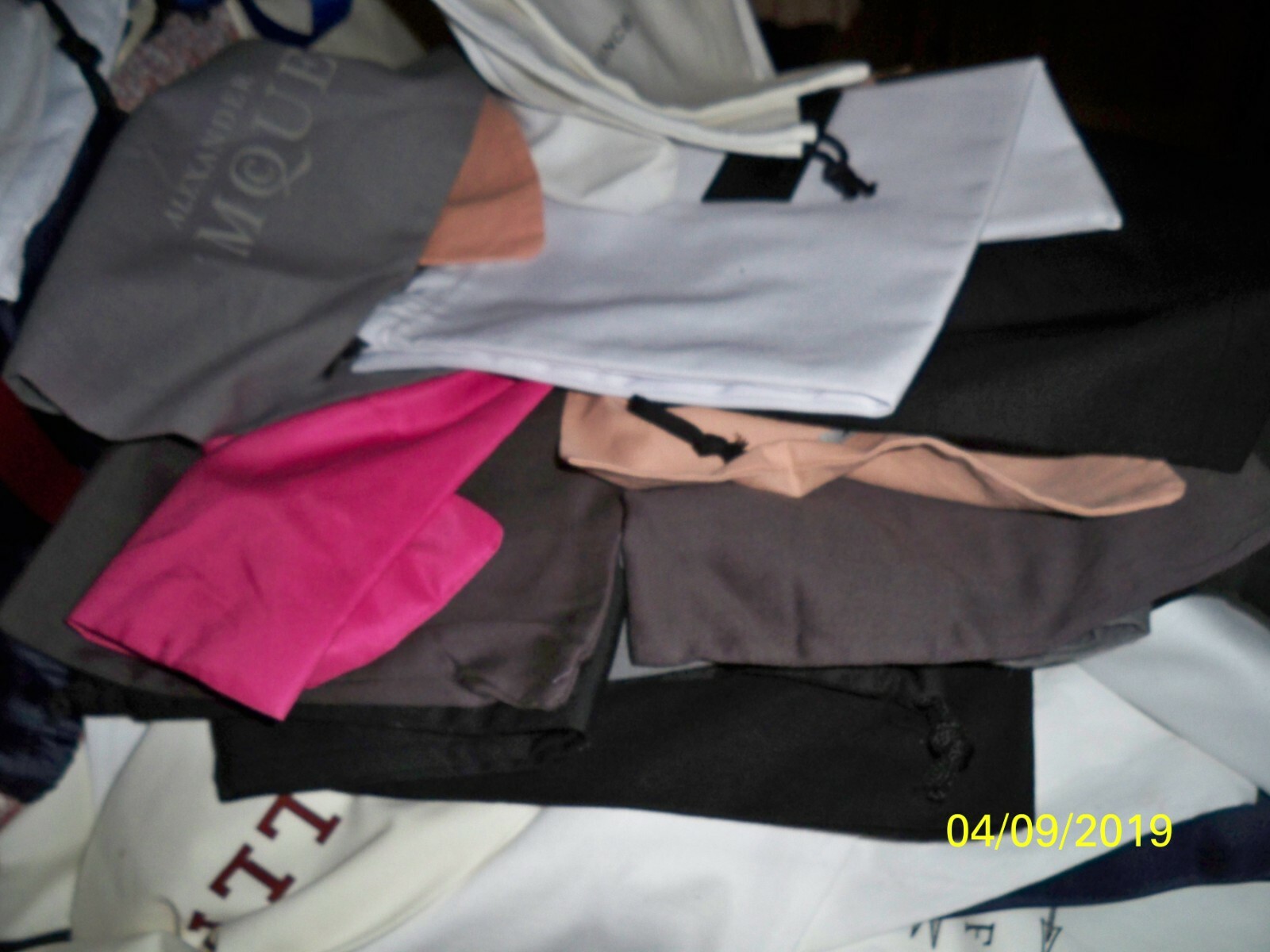 Huge Lot of 15 Designer Dust Bags Assorted Sizes ,Chloe Gucci Fendi Mui ...