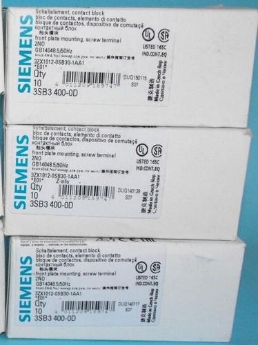 New 1PC Siemens 3SB3400-0D Contact Block 3SB34000D | eBay