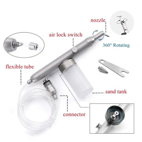Dental Air Abrasion Polisher Microetcher 360° Sandblaster Gun 4Hole ...
