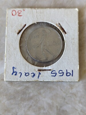 1955 Italy 50 lire Coin Collectible Italian Coin Excellent Condition | eBay