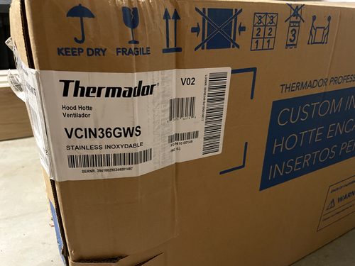 Thermador Professional Series Range Hood (insert) VCIN36GWS | eBay
