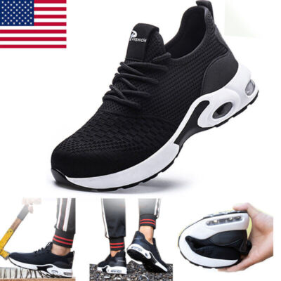 Womens Work Safety Shoes Steel Toe Bulletproof Boots Cap Sneakers ...