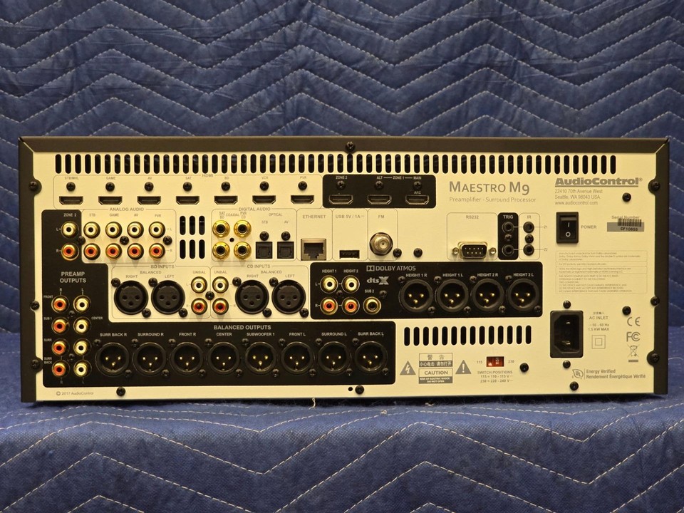 AudioControl Maestro M9 AV Processor – Dirac, 4K HDMI, XLR/RCA – Power ...