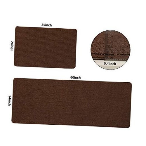 24x35 Inch/24X60 Inch Kitchen Rug Mats Made of 100% 24"x35"+ 24"X60 ...