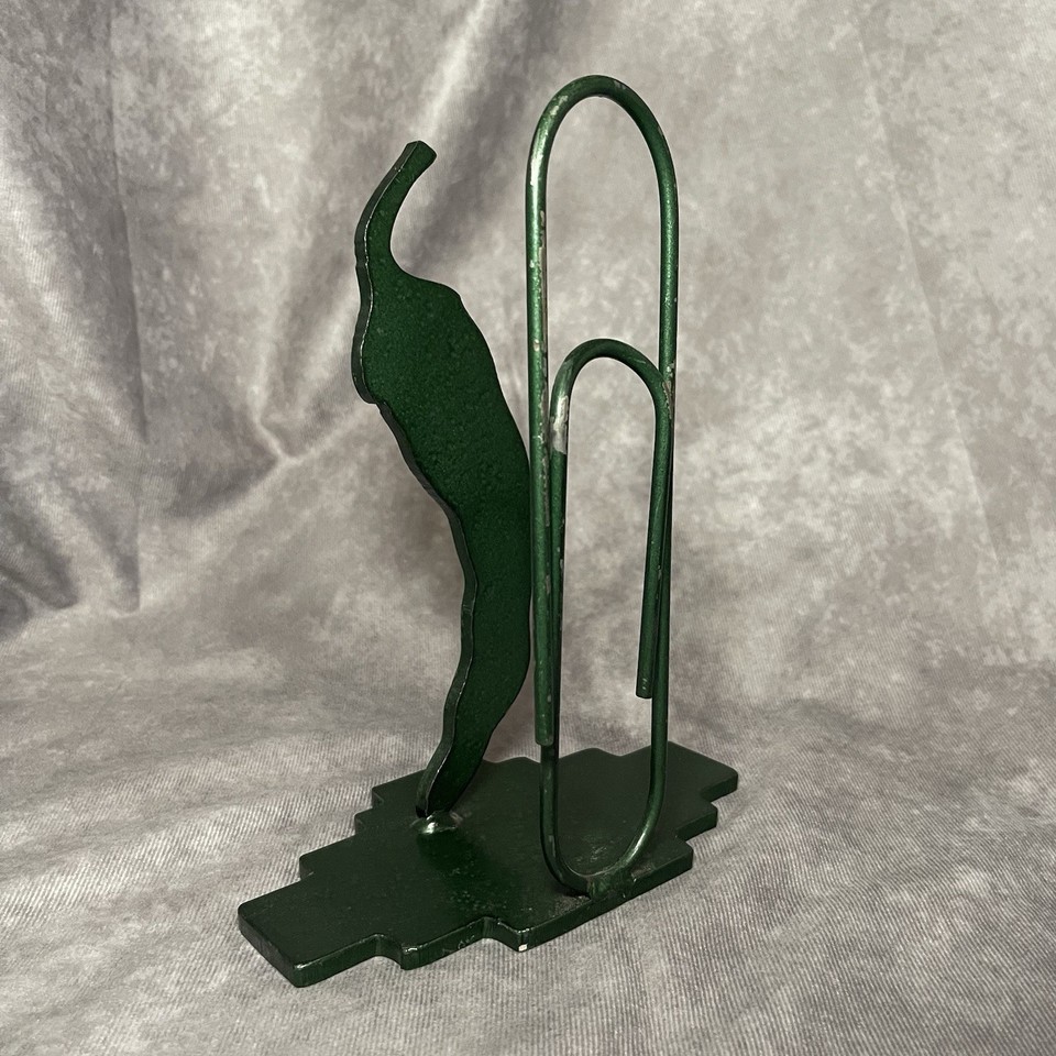 Chili Pepper Paper Weight Paper Clip Holder Heavy 2lbs Green | eBay