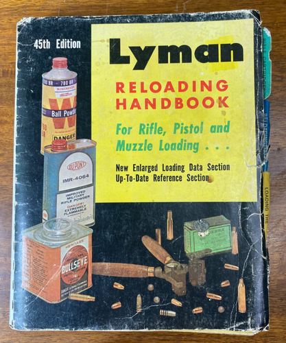 Lyman Reloading Handbook for Rifle Pistol and Muzzle Loading 45th ...