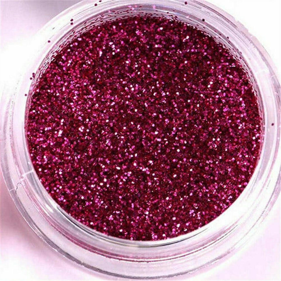 12pcs Color Glitter Dust Powder Set Decoration Nail Art Tips Manicure ...