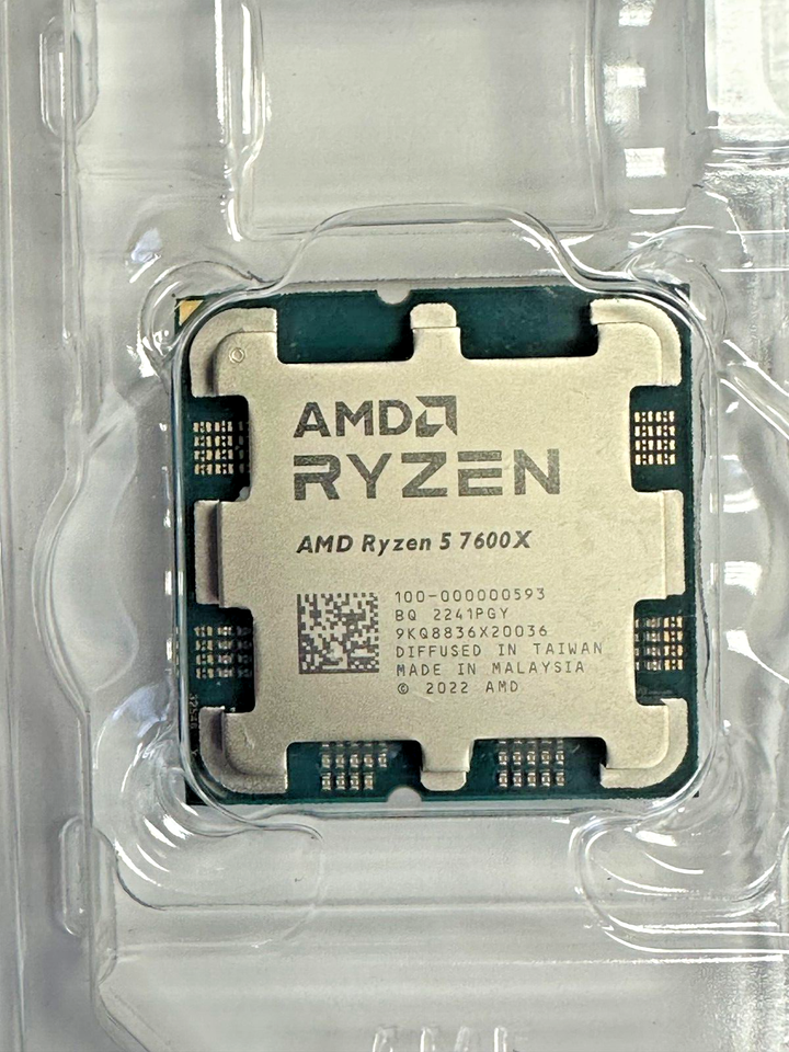 New AMD Ryzen 5 7600x 6Core 12-Thread Socket AM5 Unlocked CPU Processor ...