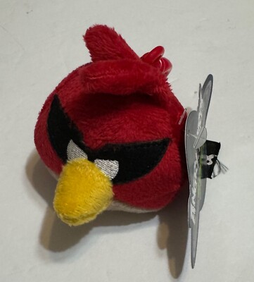 Angry Birds Space Red Bird Backpack Clip Plush 3" 2012 CWT Collection ...