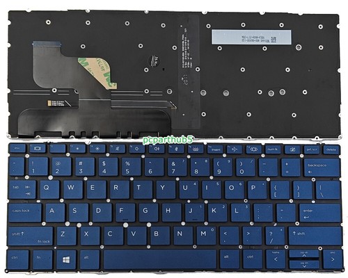New HP Elite Dragonfly G2 13.3" Laptop Keyboard US Blue With Backlit SG ...