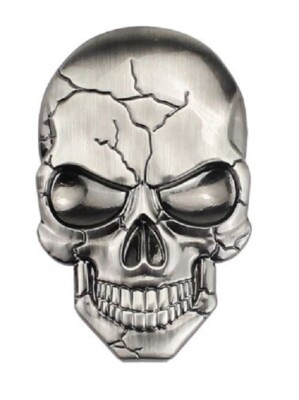 Quality 3D Metal Skull Devil Car Motorcycle Badge Sticker Auto Emblem ...