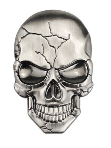 Quality 3D Metal Skull Devil Car Motorcycle Badge Sticker Auto Emblem ...