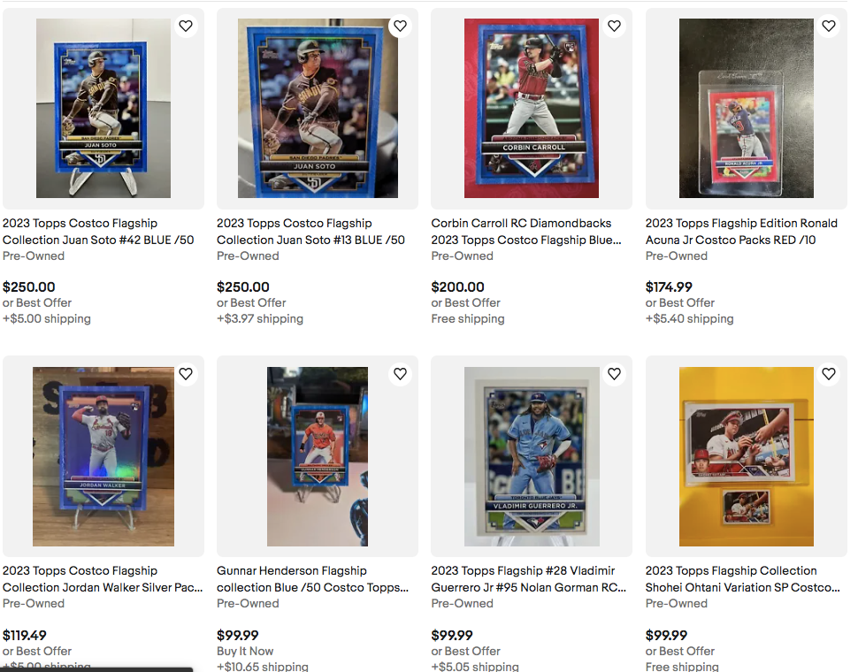 2x 2023 Topps Baseball Costco Exclusive Flagship Collection Silver Pack ...