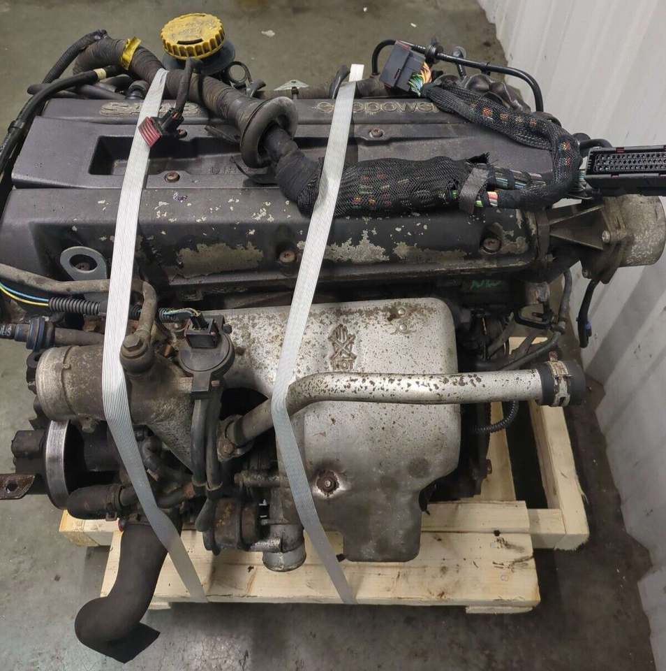 2002 Saab 9-3 2.0L B205R Turbo Engine Assembly 93K Miles VIN K 8th ...