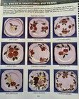 Vintage Blue Ridge pottery square plate Apple Trio mid century fruit ...