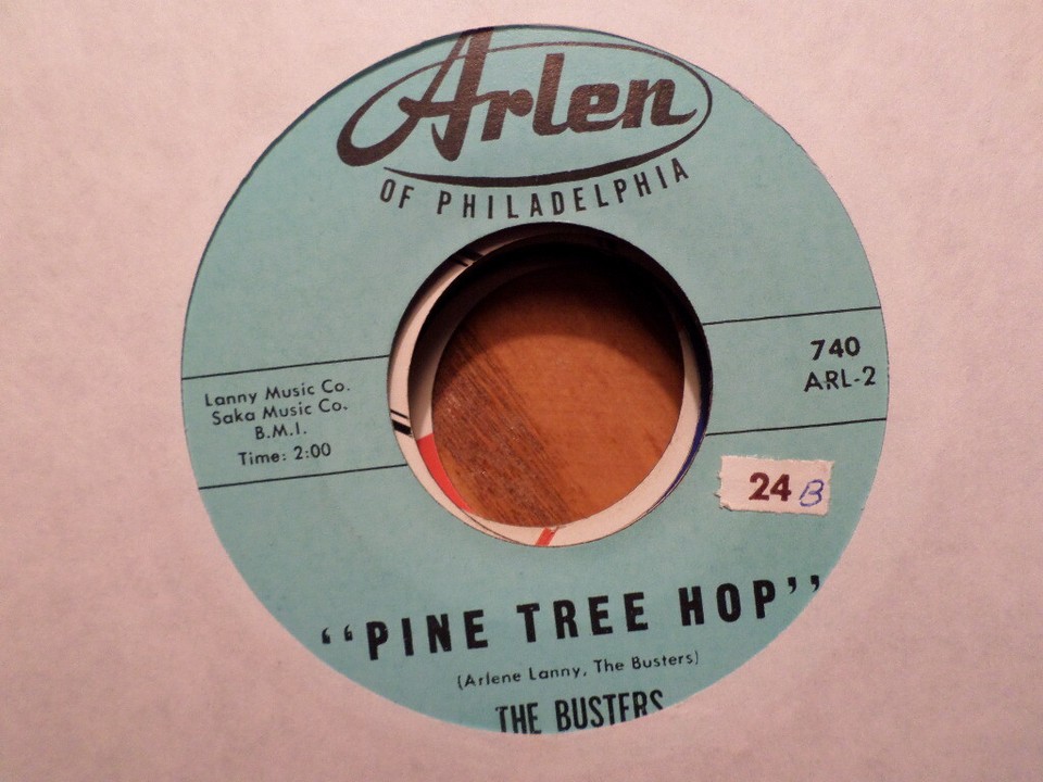 ARLEN 45 RECORD/ THE BUSTERS/ALL AMERICAN SURFER/PINE TREE HOP/EX+ SURF ...