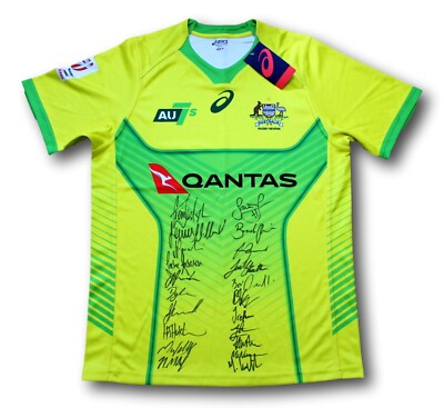Men's 2019 Australia Rugby Sevens Team Signed Jersey New | eBay Australia