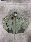 Vintage Avirex MA-1 Flight Jacket Top Gun Movie Promo US Navy M made In ...