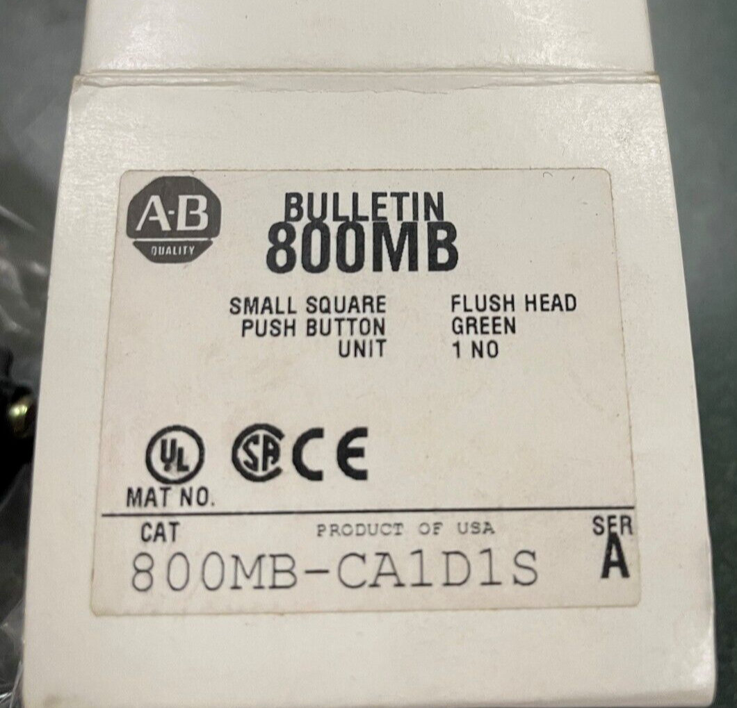 NEW ALLEN BRADLEY SMALL SQUARE PUSH BUTTON 800MB-CA1D1S SERIES A | eBay