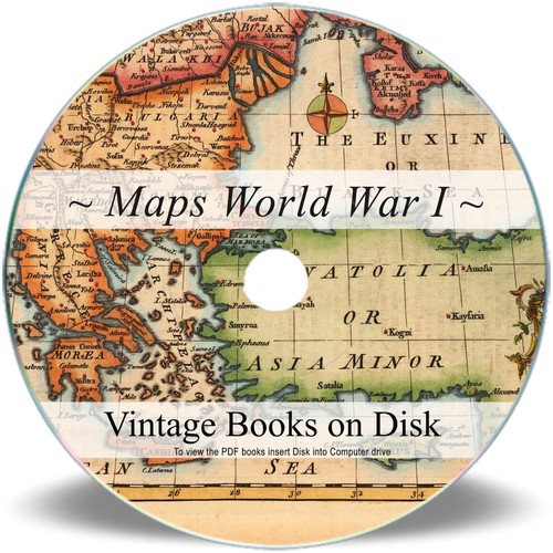 Rare World War 1 Maps & Books on DVD - WW1 Military History Battles ...