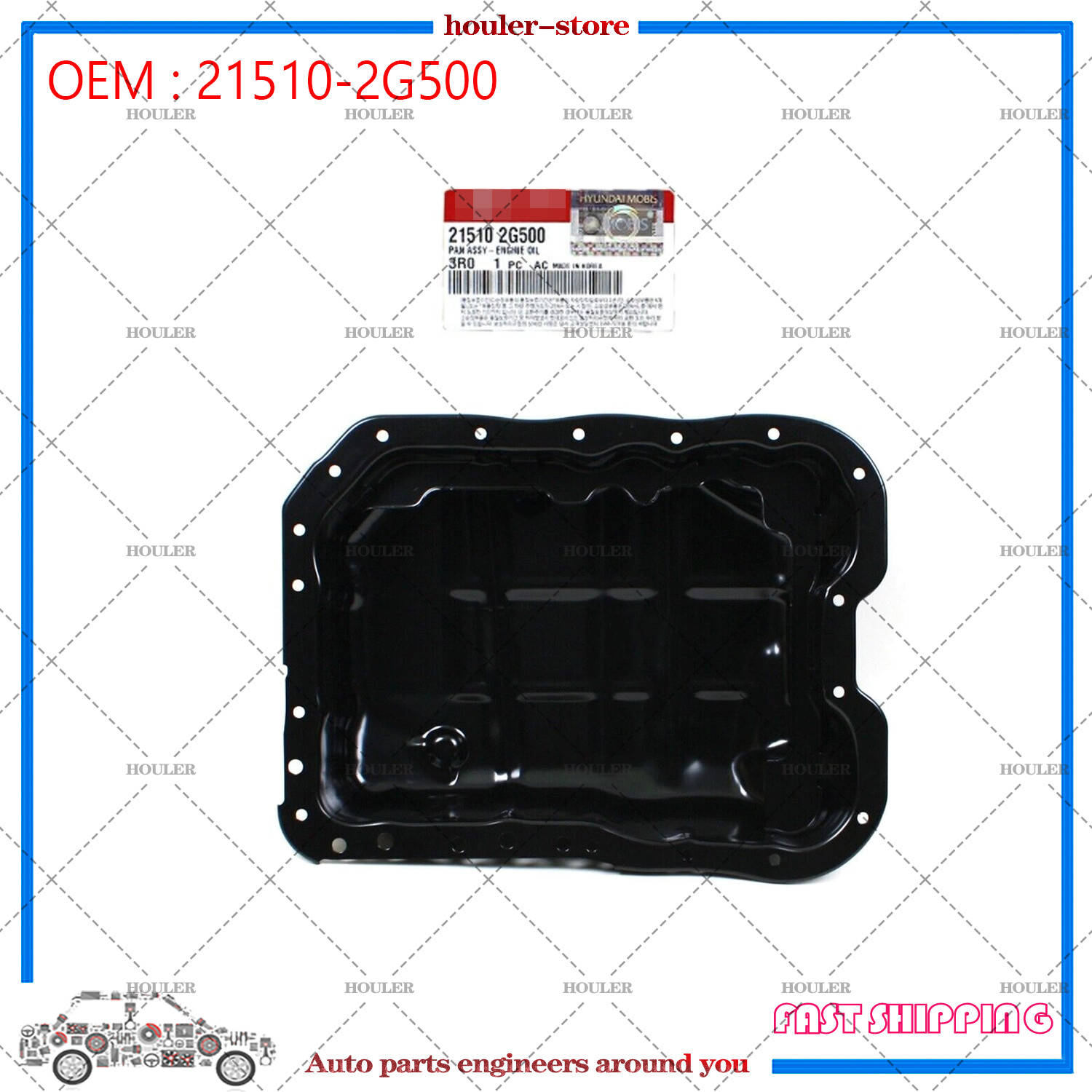 GEN-UINE 21510-2G500 ENGINE OIL PAN FOR Hyundai Santa Fe Kia Sorento ...