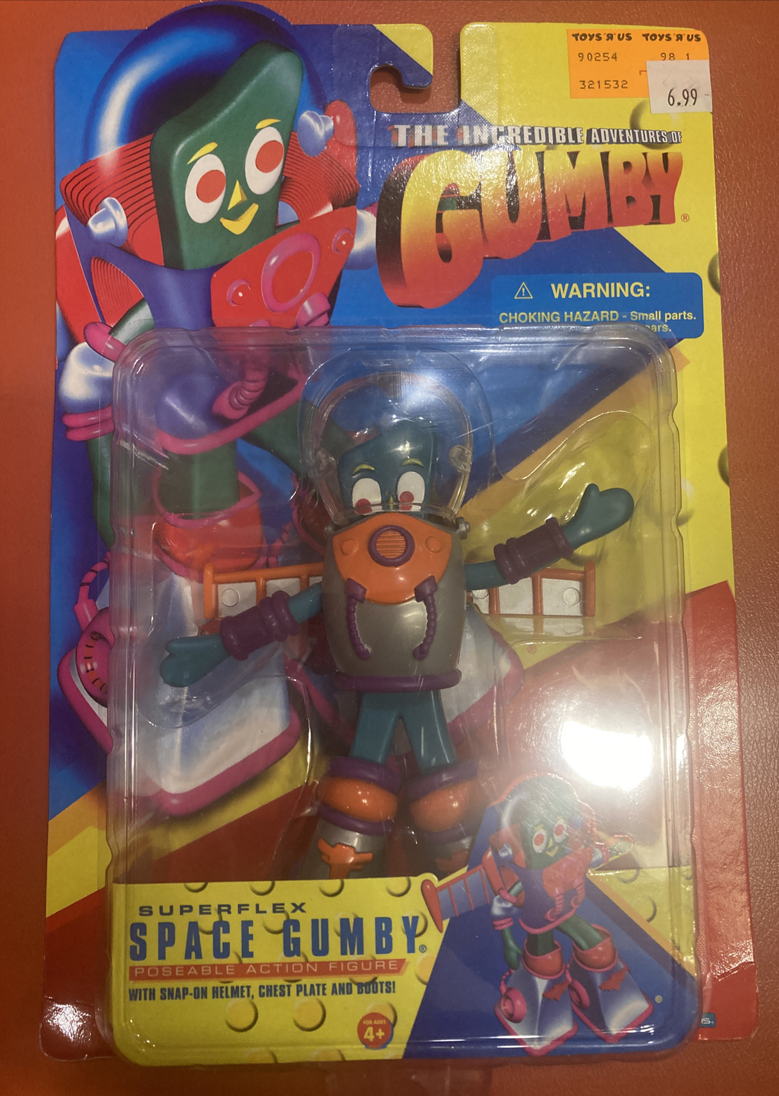 The Incredible Adventures Of Gumby Superflex Space Gumby 6" Figure ...