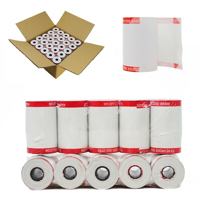 (SHRINK WRAPPED) 2 1/4 X 50 THERMAL PAPER CREDIT CARD TERMINAL PAPER 50 ...
