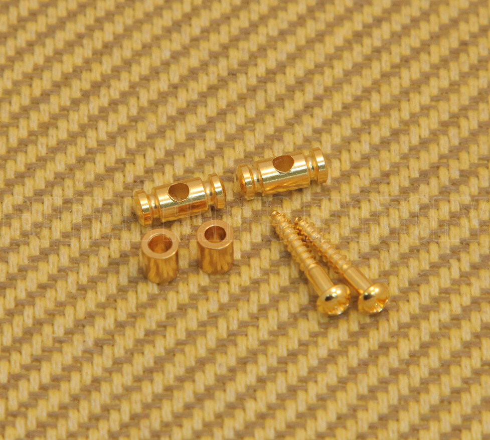 AP-0727-002 Gold Barrel String Guides for Guitar w/Spacers & Screws | eBay