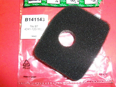 BBT AIR FILTER FITS STIHL BG56 BG66 BG86 BLOWERS 42411201800 1 FILTER ...