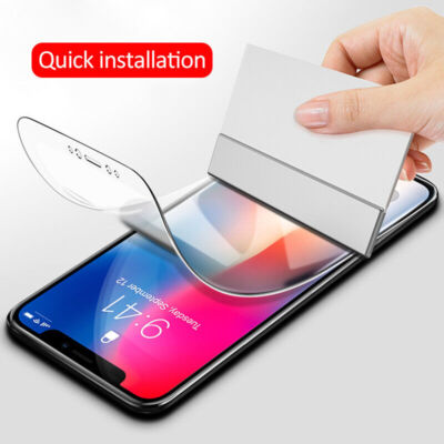 FOR iPhone 6 7 8 Plus, X, XR, XS, 11, 12, 13 Max, Pro Hydro Gel Screen ...