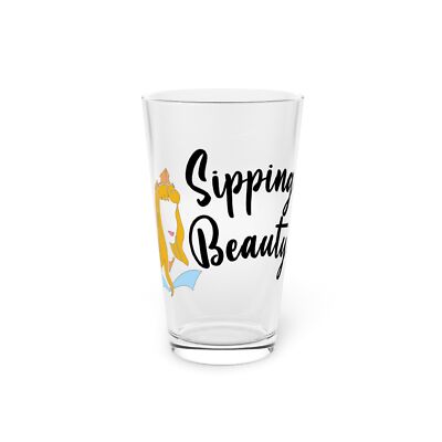 Sipping Beauty Disney Pint Glass 16oz | eBay