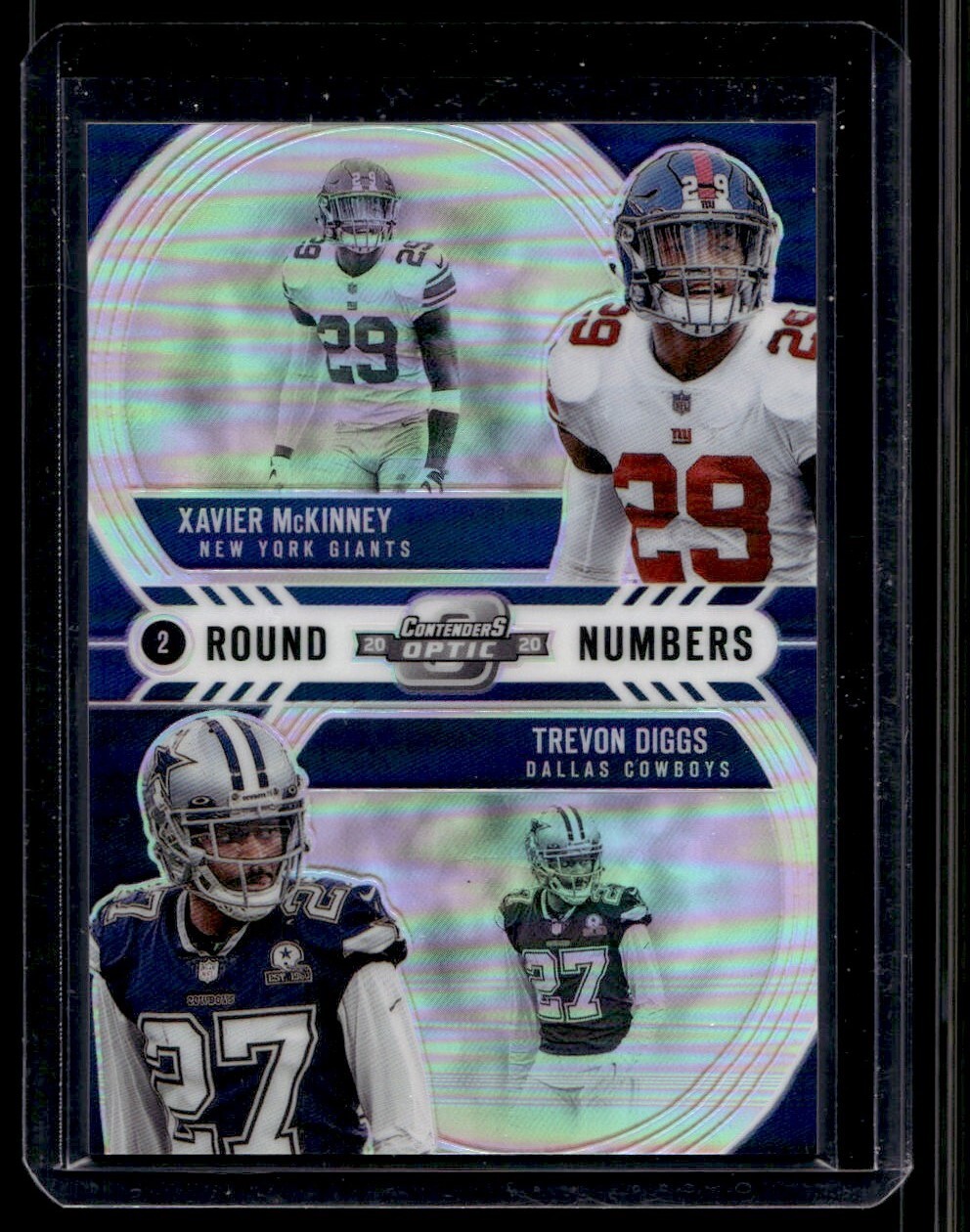 2020 Panini Contenders Optic Round Numbers Holo New York Giants G39 New ...