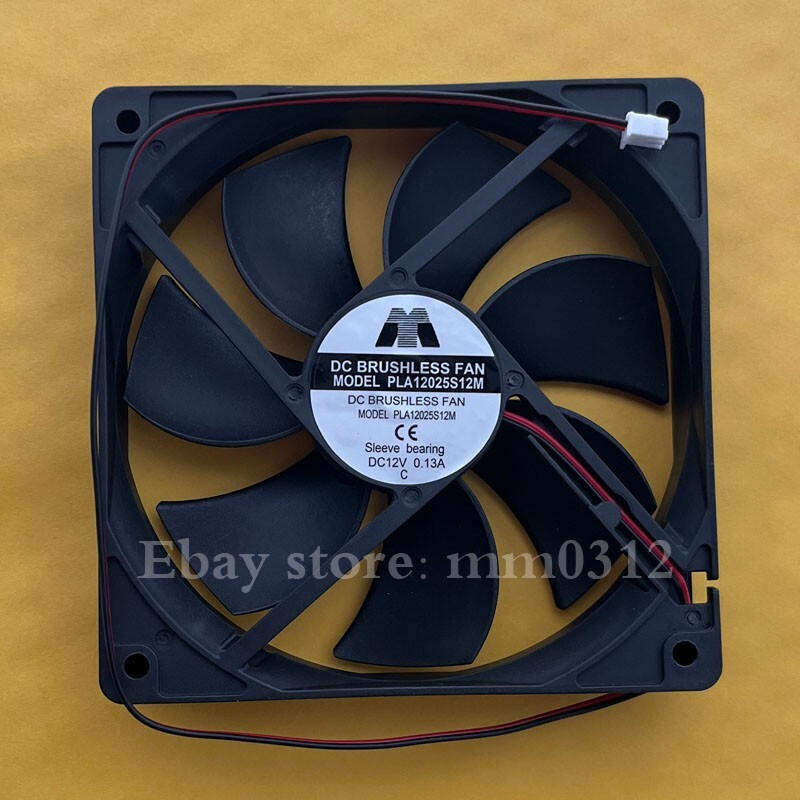 M PLA12025S12M 12025 DC12V 0.13A 12CM 2-Wire Silent Cooling Fan | eBay