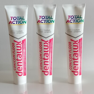 NEUF !! 3 x dentifrice Dentalux TOTAL ACTION 125 ml pack | eBay