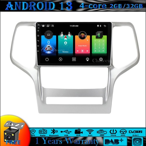 9"Android 13 Head Unit GPS SAT Navi Carplay Radio For Jeep Grand ...