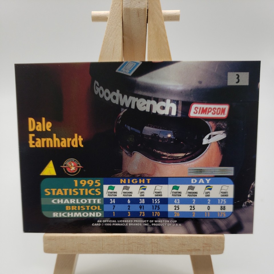 1995 Pinnacle Dale Earnhardt Hot Guns Trading Card #3 | eBay