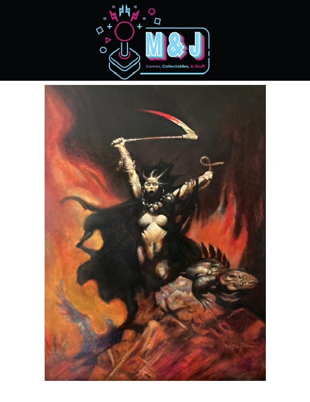 Frank Frazetta Worldbeater Work Fantasy Art Print 18'x24' THE WITCH 2-5 ...