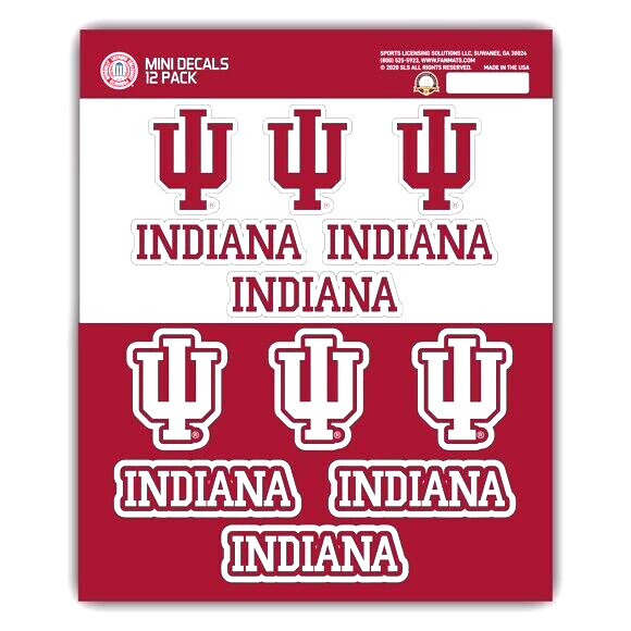 Indiana Hoosiers Vinyl Die-Cut Sticker Set / Decal Sheet *Free Shipping ...